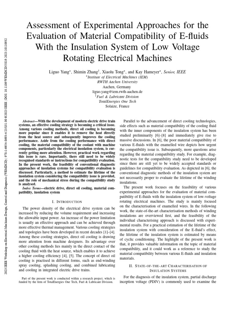 Assessment of Experimental Approaches For The Evaluation of Material ...