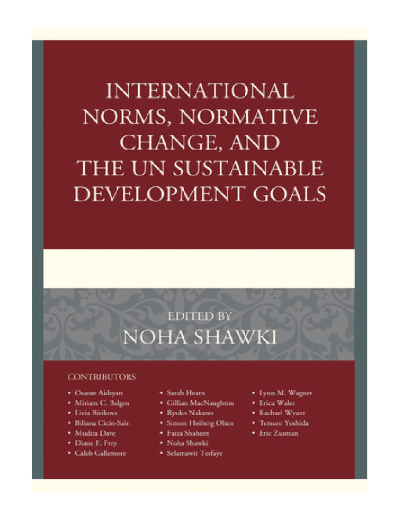 International Norms, Normative Change, and the UN Sustainable ...