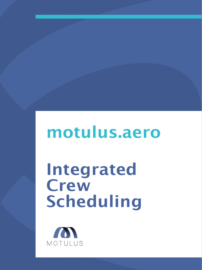 Integrated Airline Crew Scheduling Solutions | PDF | Mathematical ...