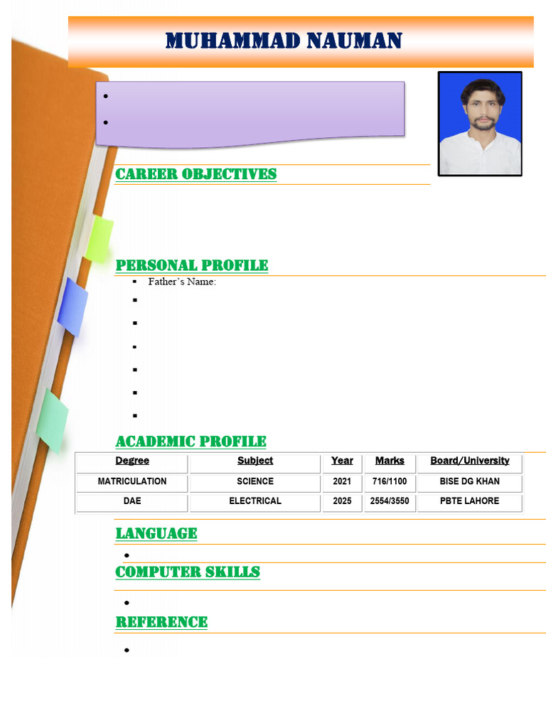 Muhammad Nauman CV | PDF