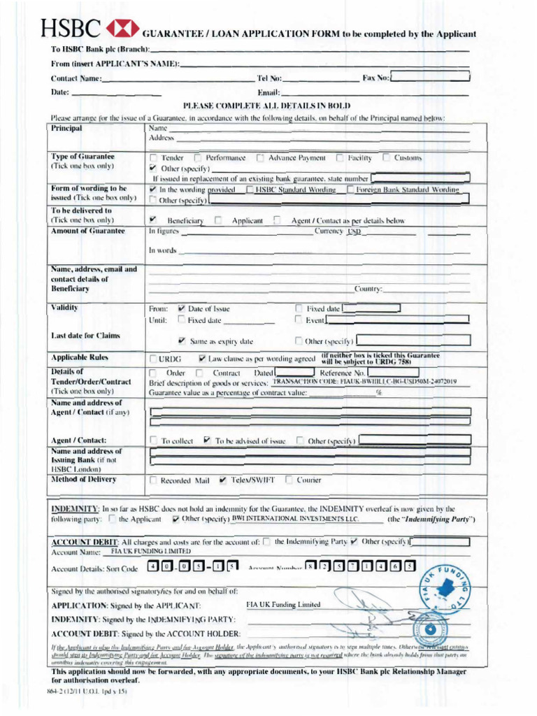 Signed HSBC Loan Approval | PDF
