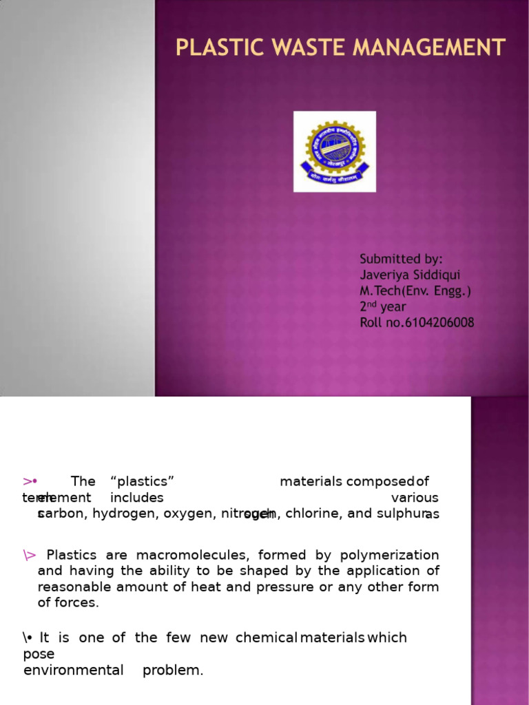 Plastic Waste Management Strategies | PDF | Plastic | Polyethylene