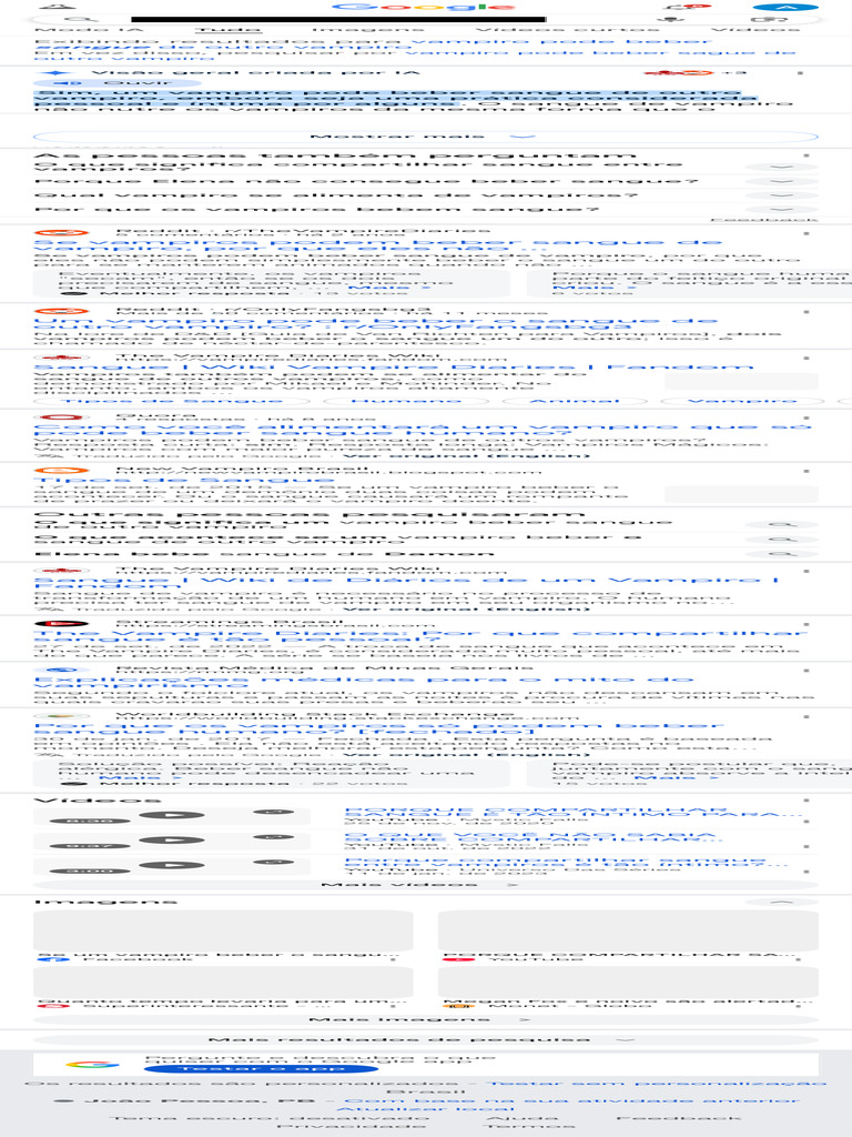 vampiro pode beber sague de outro vampiro - Pesquisa Google | PDF ...