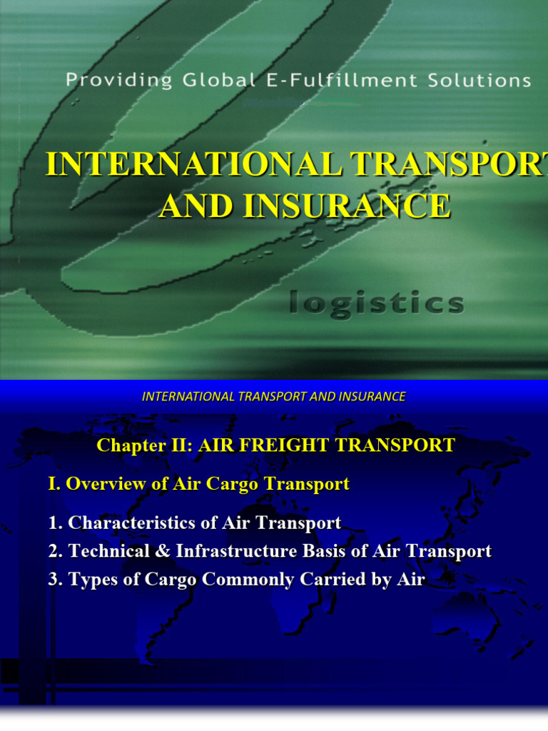 Air Freight Transport Overview and Procedures | PDF | Transport ...