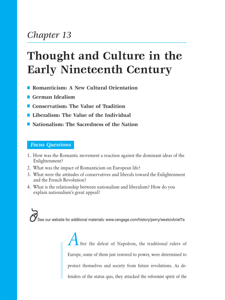 Romanticism_Marvin Perry - Western Civilization_ a Brief History ...