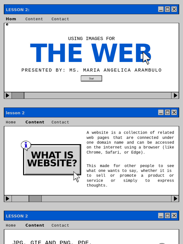 Lesson 2 Using Images For The Web | PDF | Multidimensional Signal ...