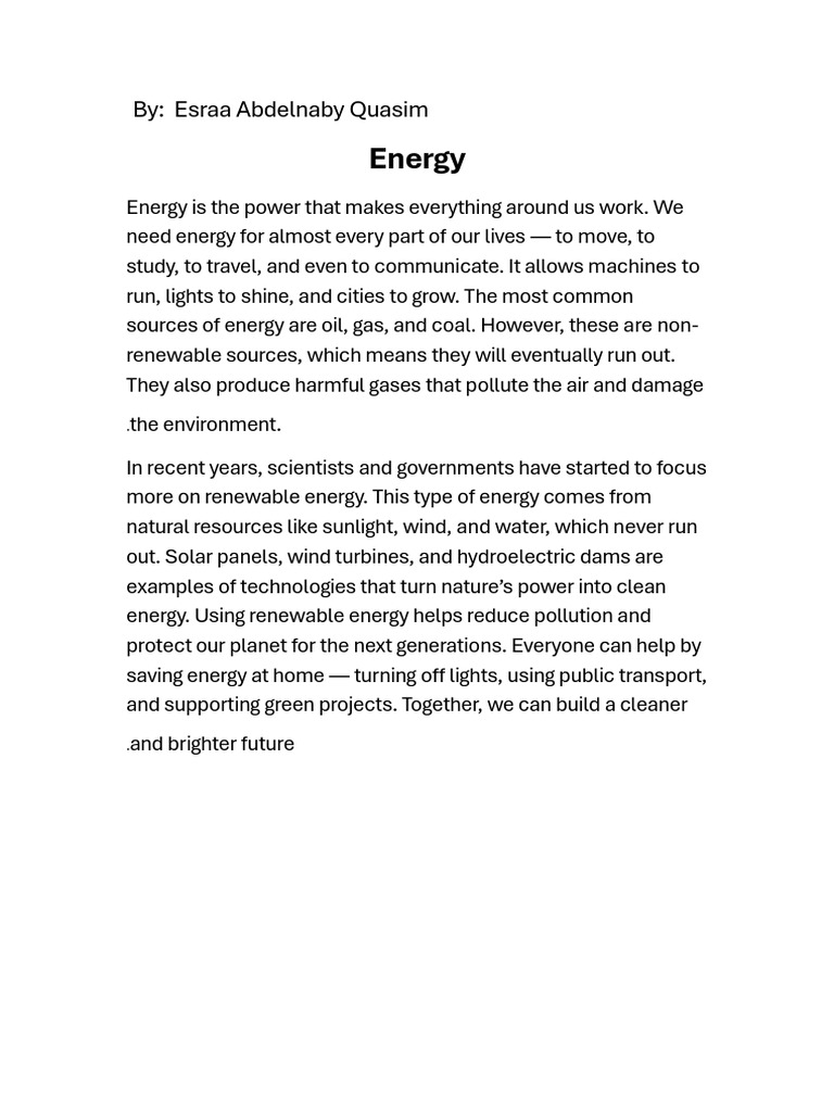 Understanding Renewable Energy Sources | PDF