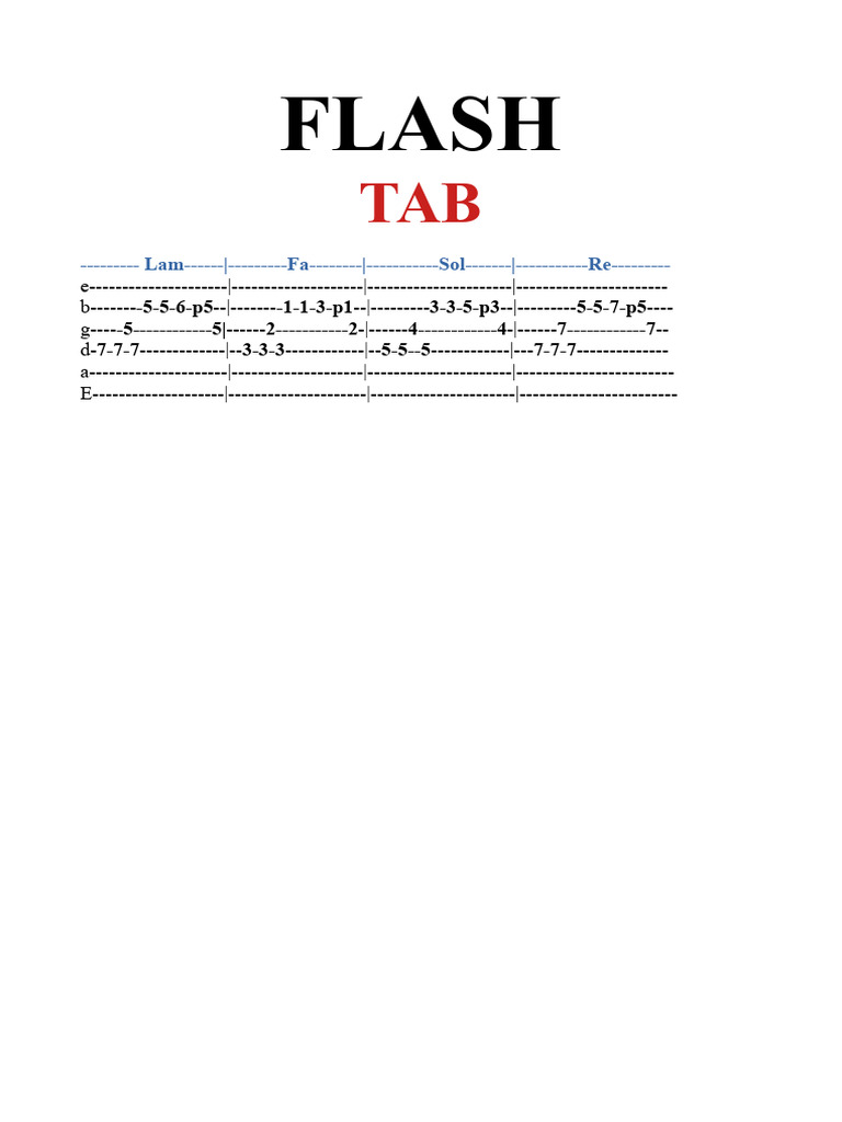 Flash - Tab | PDF