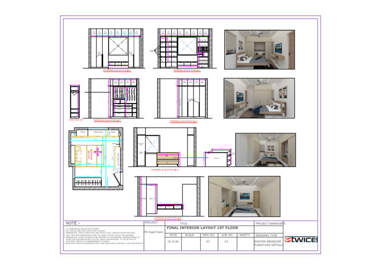 Master Bedroom Revised Detail Drawing | PDF