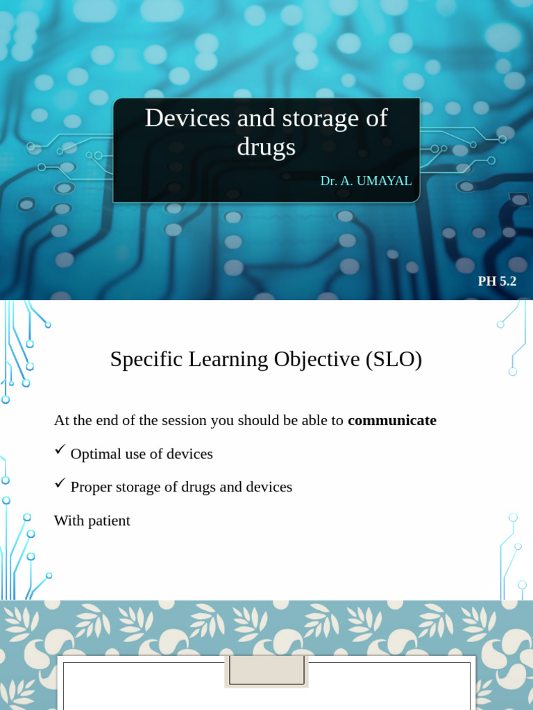 Devices and Storage of Drugs, Drug Promotion Dr. Umayal | PDF | Vaccines