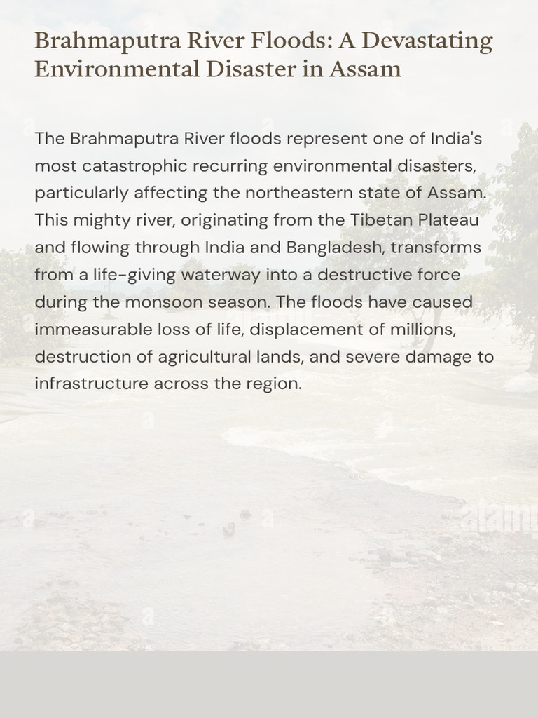 Brahmaputra River Floods A Devastating Environmental Disaster in Assam ...