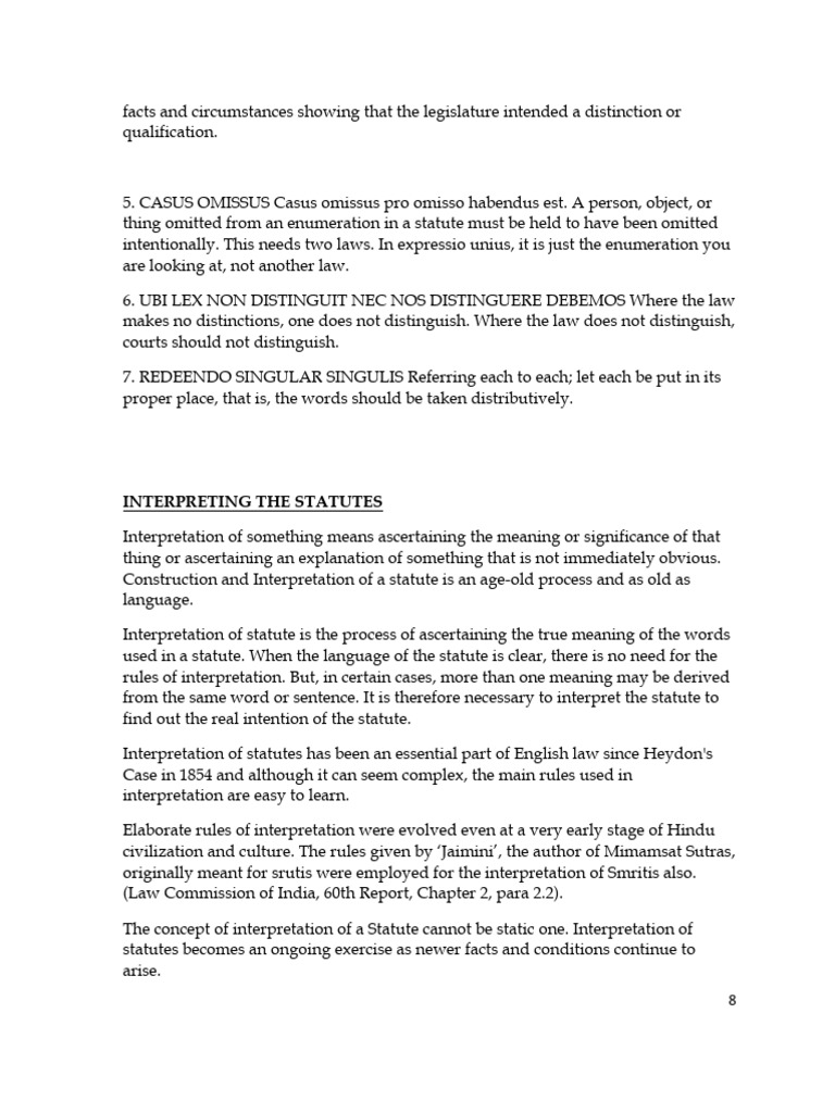 Understanding Statutory Interpretation | PDF | Plain Meaning Rule ...