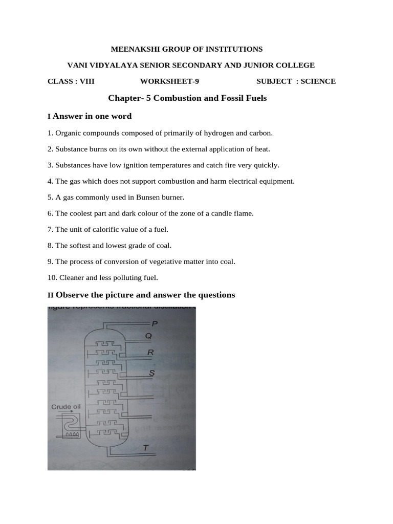 Combustion& Fossil Fuels | PDF