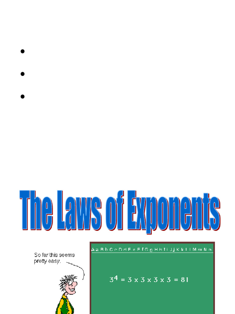 Understanding the Laws of Exponents | PDF | Multiplication | Exponentiation