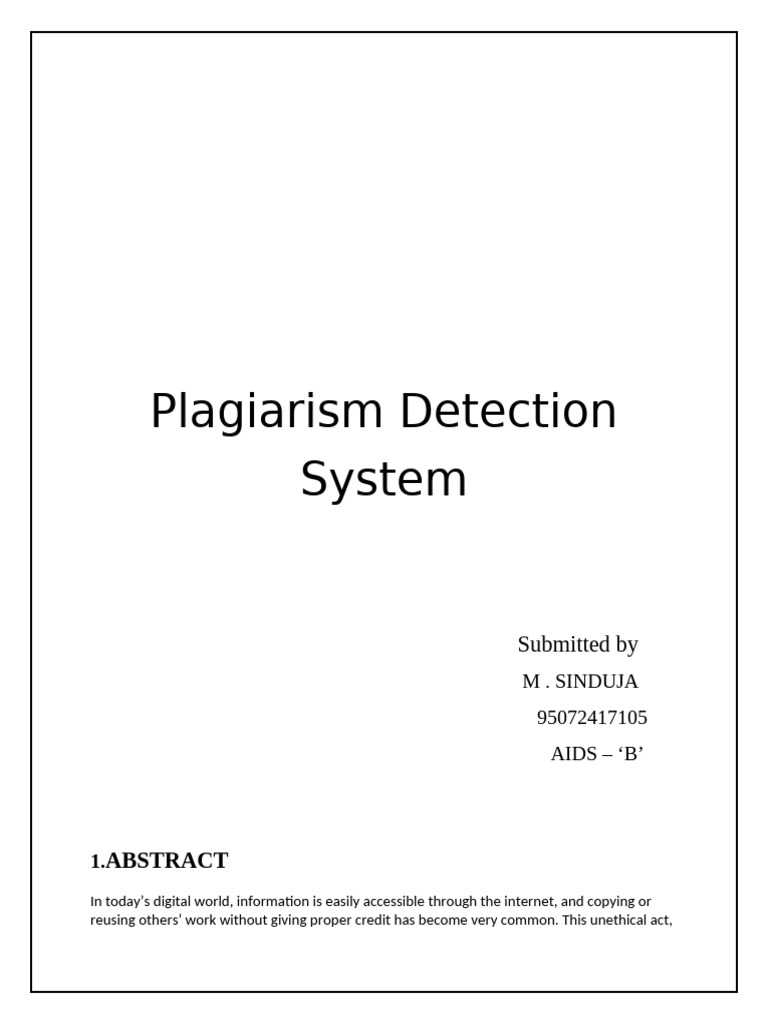 C-Based Plagiarism Detection System | PDF | Plagiarism | Computer Program