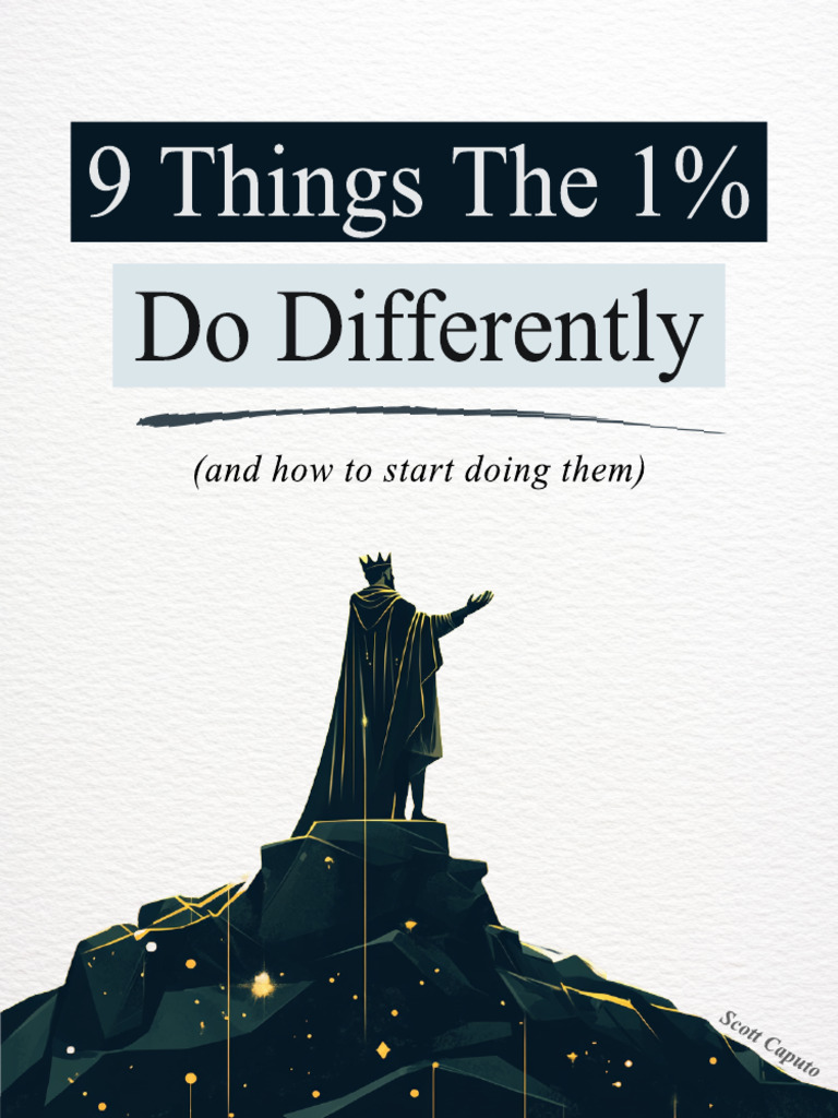 9 Things The 1 Do Differently 1762326924 | PDF