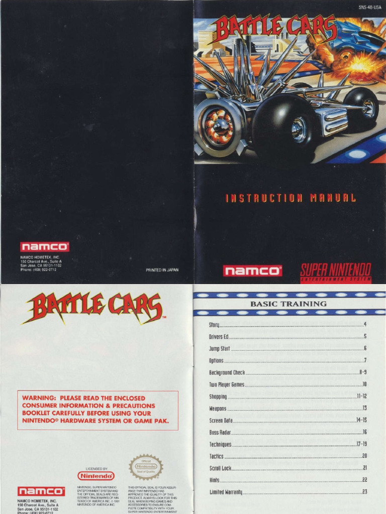 Battle Cars (USA) | PDF