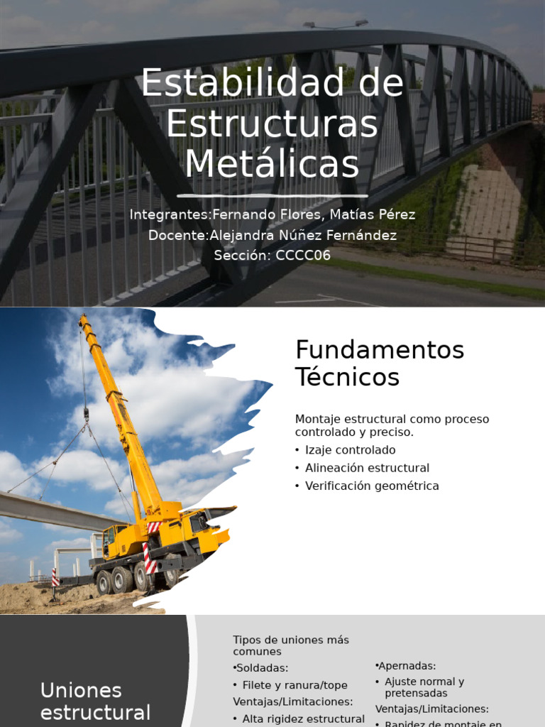 Estabilidad en Estructuras Metálicas | PDF