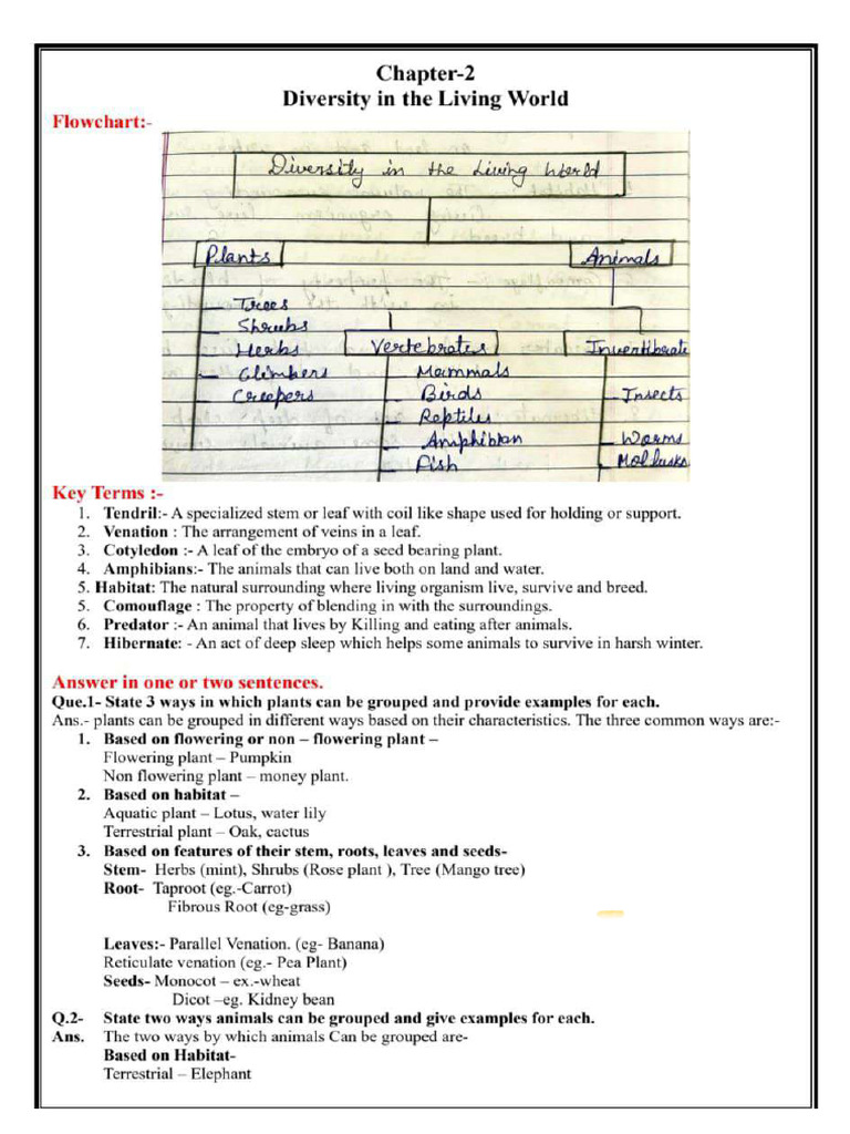 Class-6 Chapter-2 Science | PDF