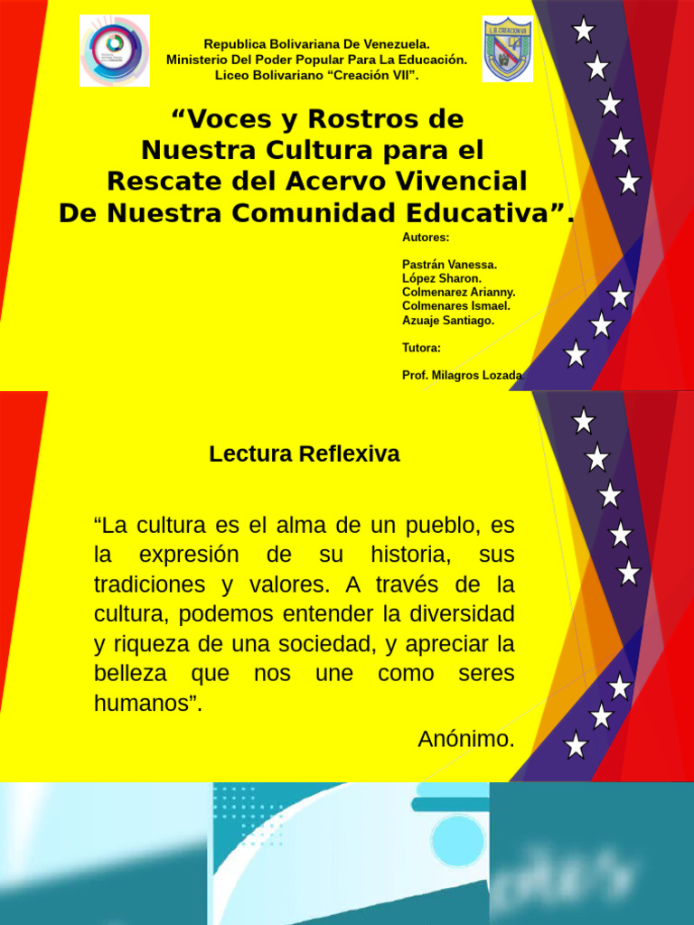 Proyecto de Cultura | PDF