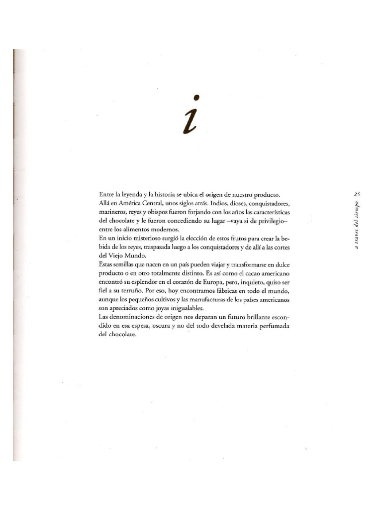 Historia Del Cacao - Origen Del Chocolate (Osvaldo Groos) | PDF