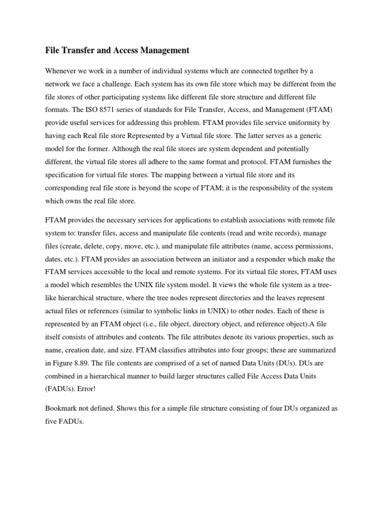 File Transfer and Access Management | PDF | File System | Computer File