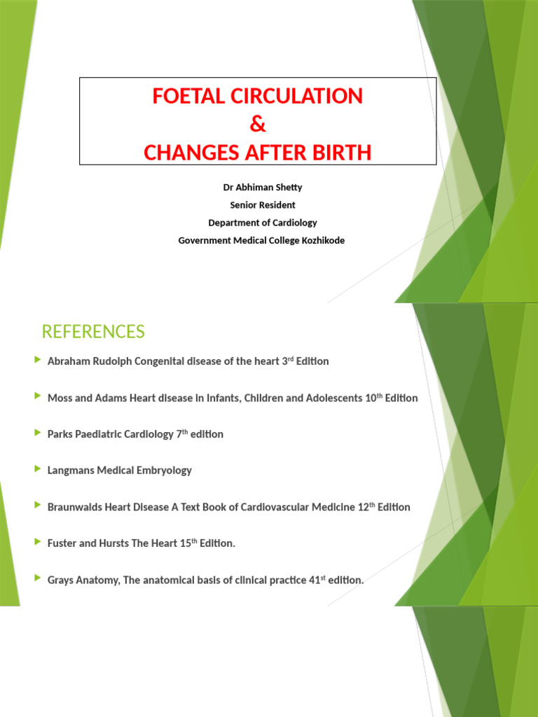 Fetal Circulation DR Abhiman | PDF | Circulatory System | Fetus