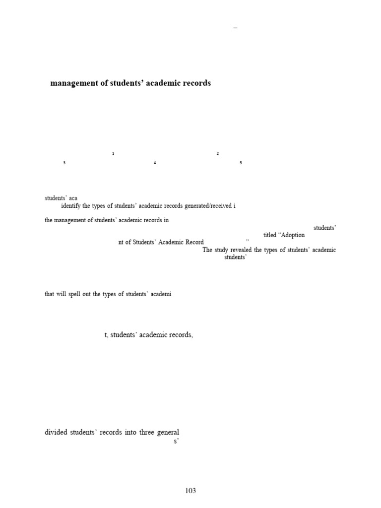 ICT in Managing Academic Records | PDF | Computer Data Storage ...