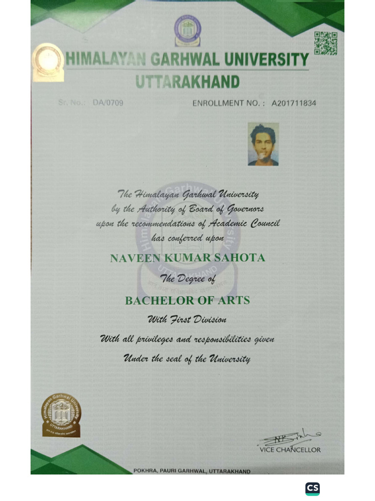 Degrees | PDF
