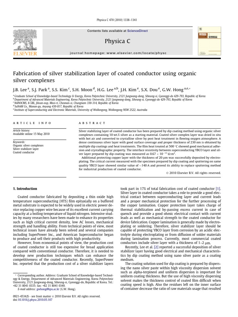 Article Science Direct 1 | Download Free PDF | Silver | Electrical ...