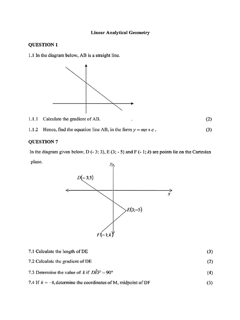 Analytical Geometry | PDF
