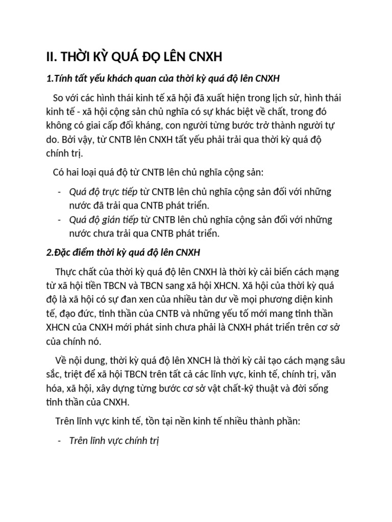 TH I K Quá Đ Lên XHCN | PDF