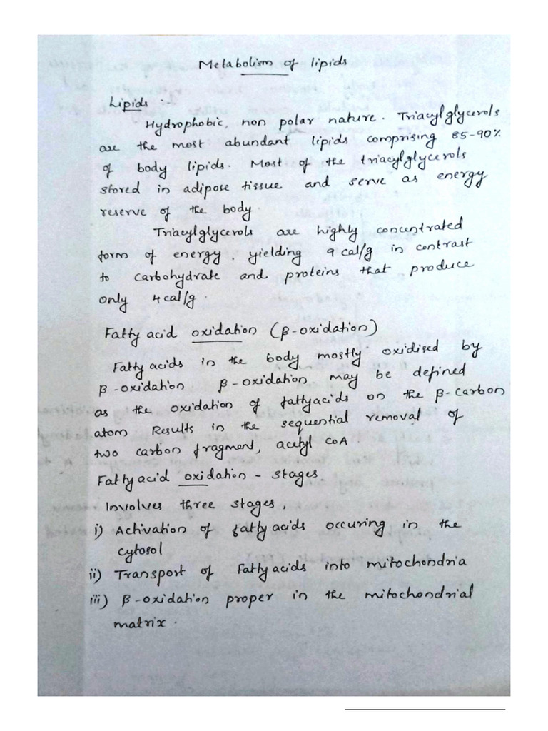 BIOCHEM All Cycles 2 (Lipids) | PDF
