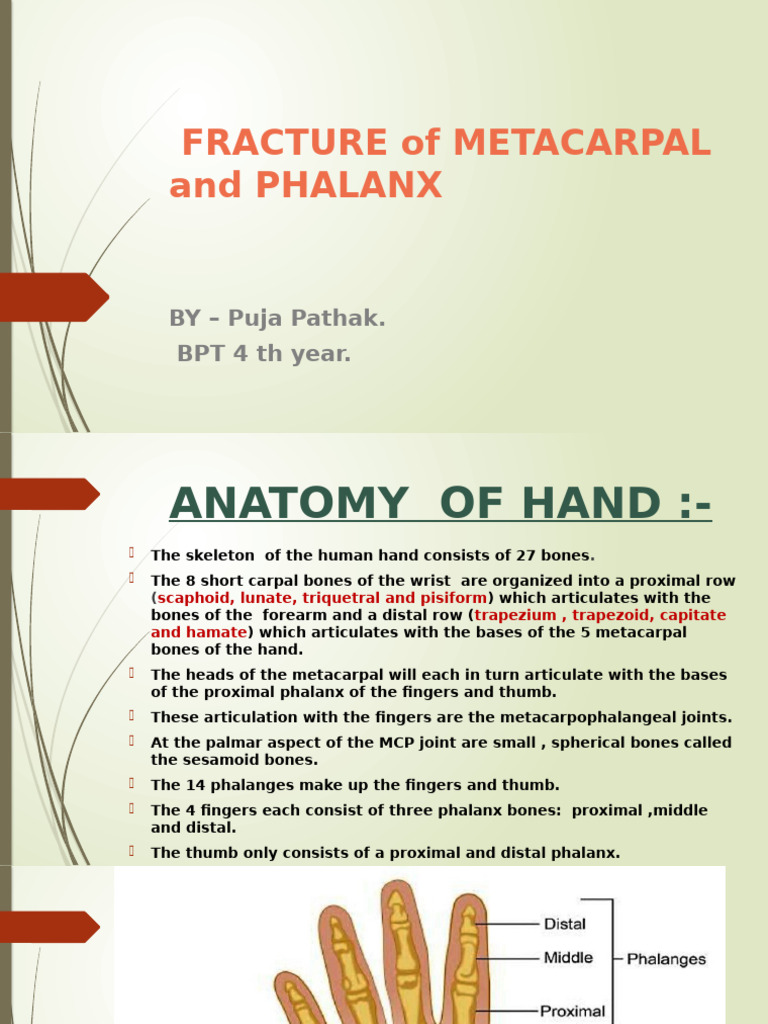 Hand Fracture | PDF | Hand | Thumb