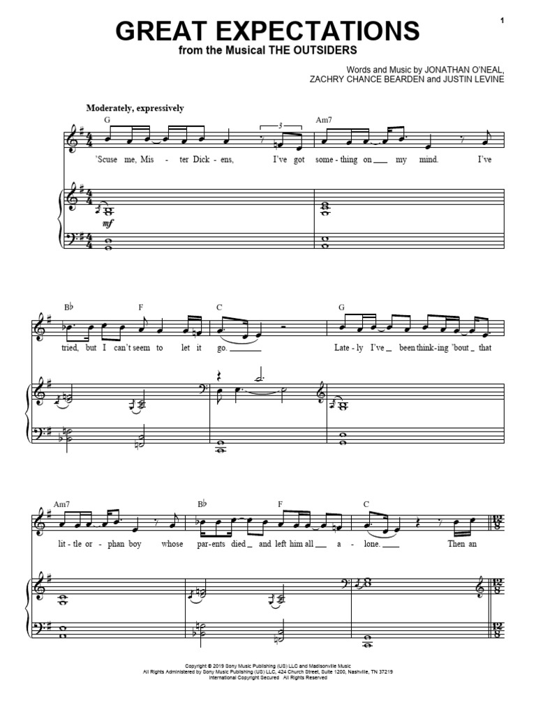 Great Expectations Sheet Music PDF | PDF