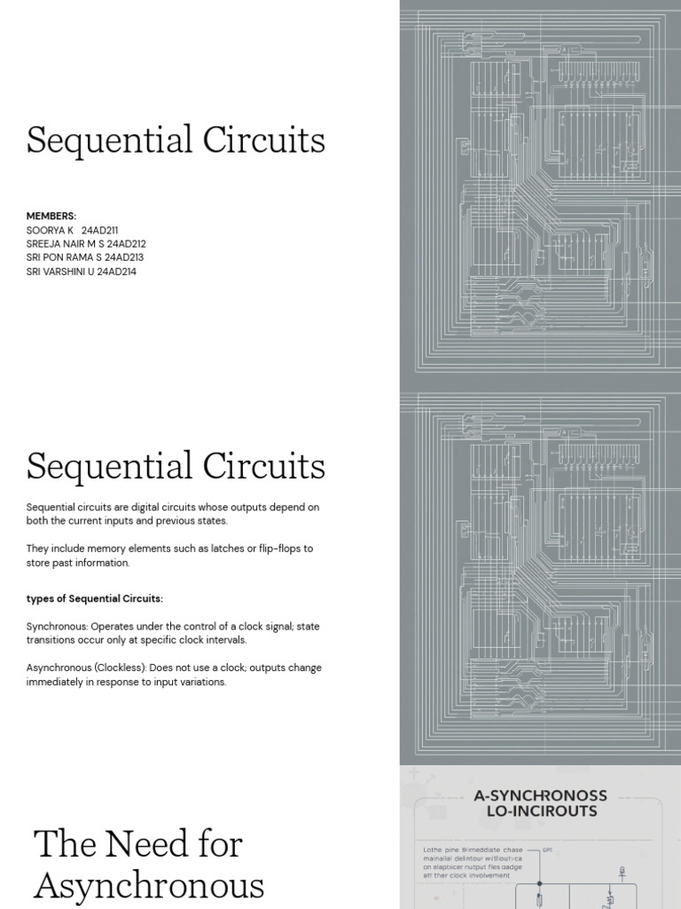Presentation - Asynchronous Circuits | PDF