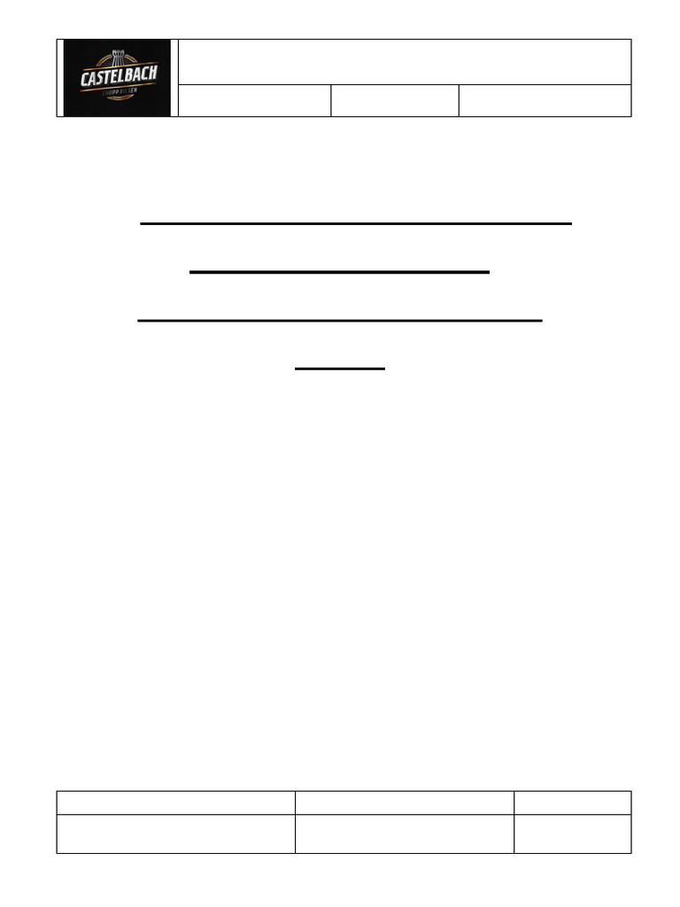 Modelo de MANUAL DE BOAS PRÁTICAS DE FABRICAÇÃO | PDF | Malte | Cerveja