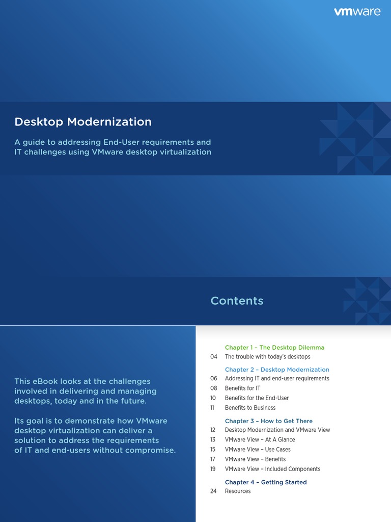 VMware-Desktop Modernization Ebook | PDF | Virtualization | V Mware