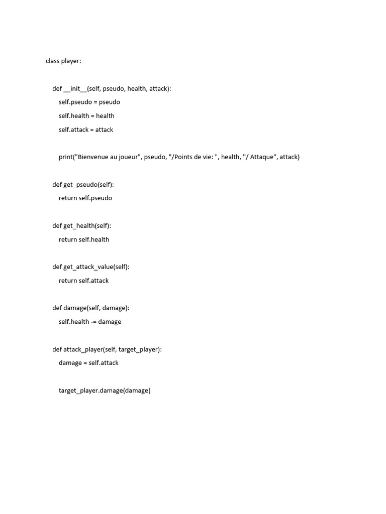 Class Player | PDF