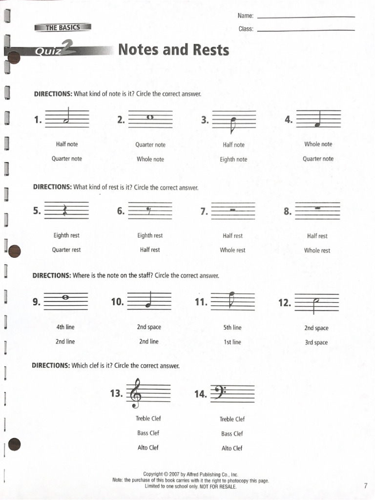 Notes and Rest | PDF