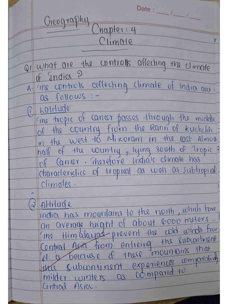 Climate Notes | PDF