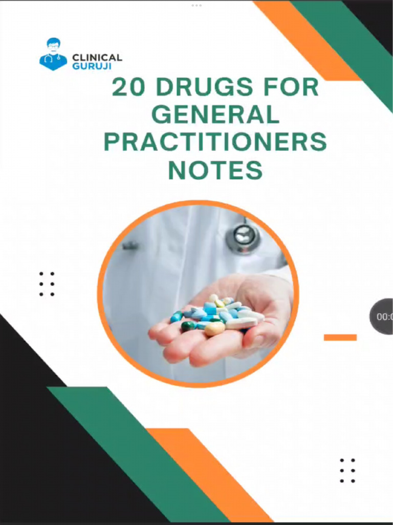 Notes 20 Drugs For GP | PDF