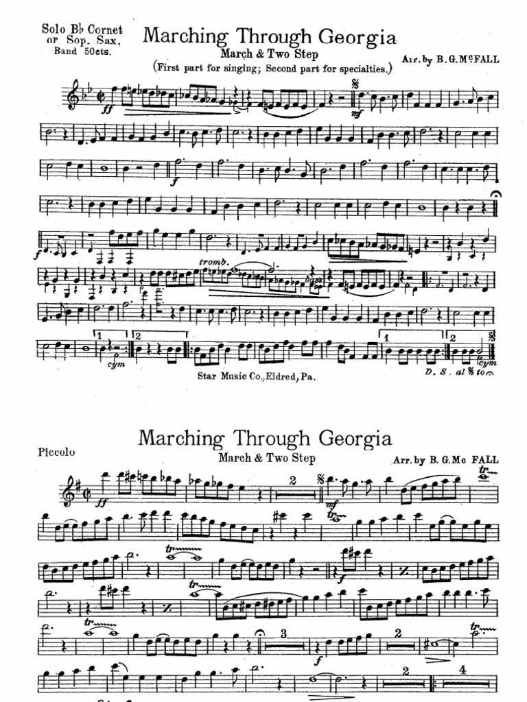 Marching Through Georgia | PDF