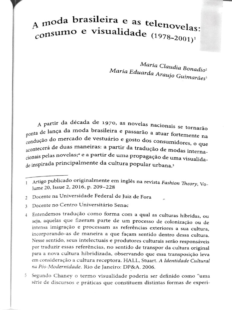 Moda Brasileira e as Telenovelas_A HISTÓRIA NA MODA, A MODA NA HISTÓRIA ...