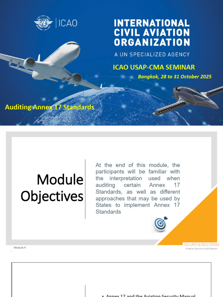 Module 4 Auditing Annex 17 Standards Bangkok 2025 | PDF | Airport Security | Audit
