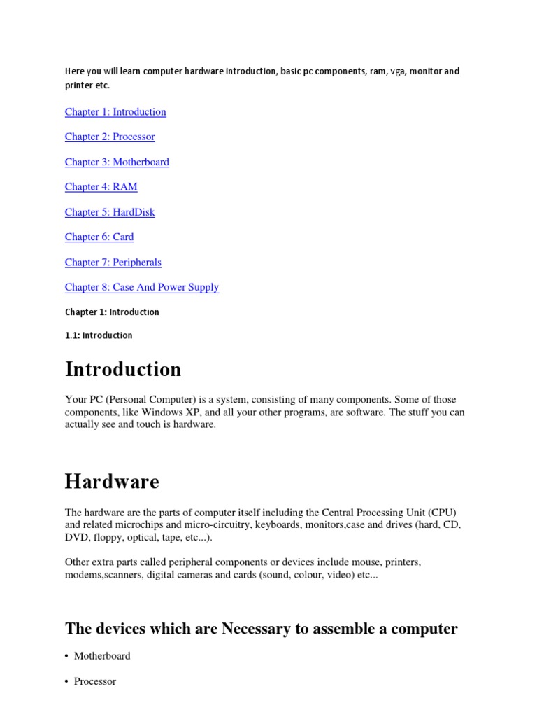 Computer Hardware | PDF | Network Interface Controller | Computer Network