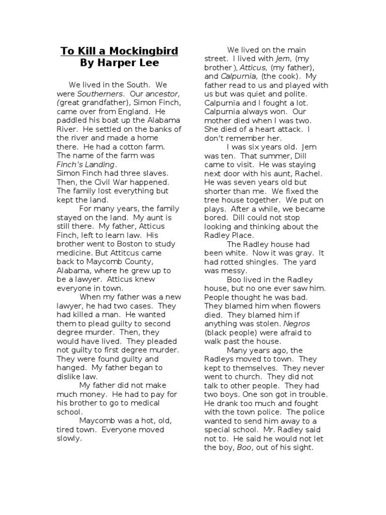 To Kill a Mockingbird | To Kill A Mockingbird | Violence