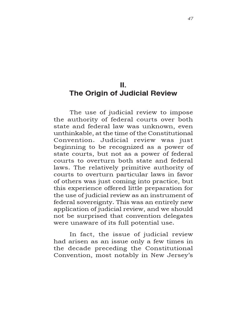 Ellsworth - Chapter 2 the Origin of Judicial Review | PDF | Supreme ...