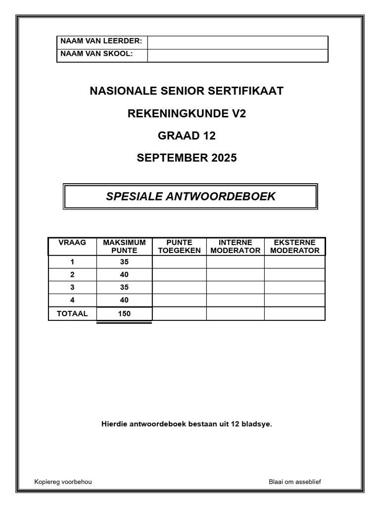 NW NSC Accounting p2 Ab Afr Sept 2025 | PDF