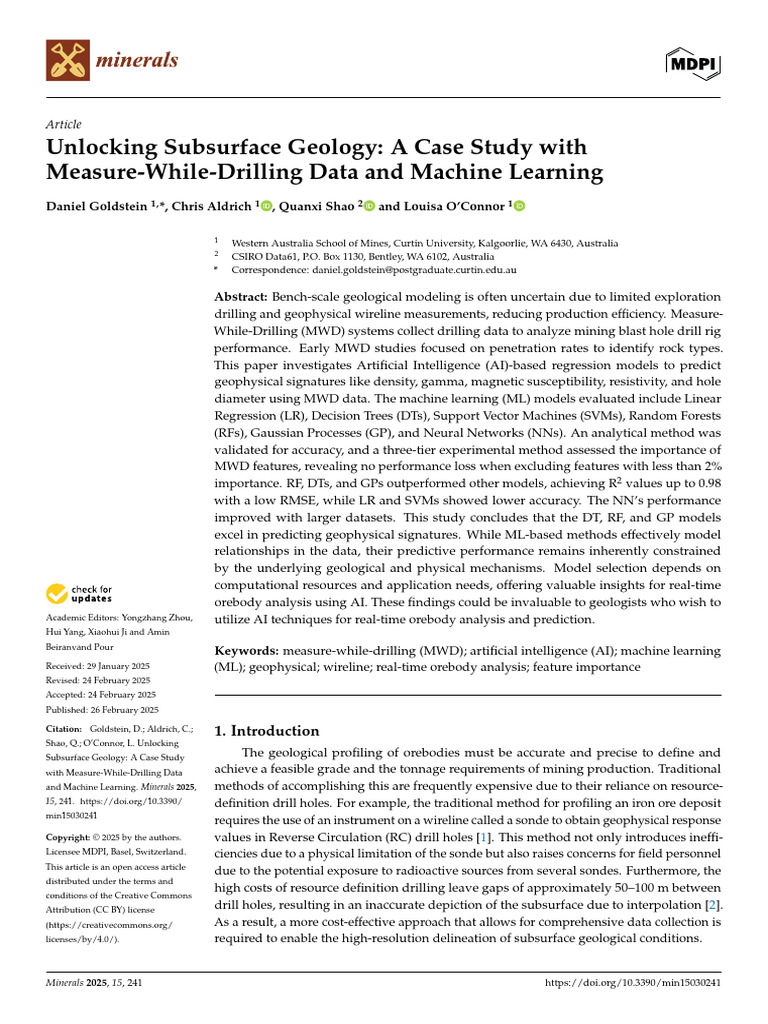 Unlocking Subsurface Geology: A Case Study With Measure-While-Drilling ...
